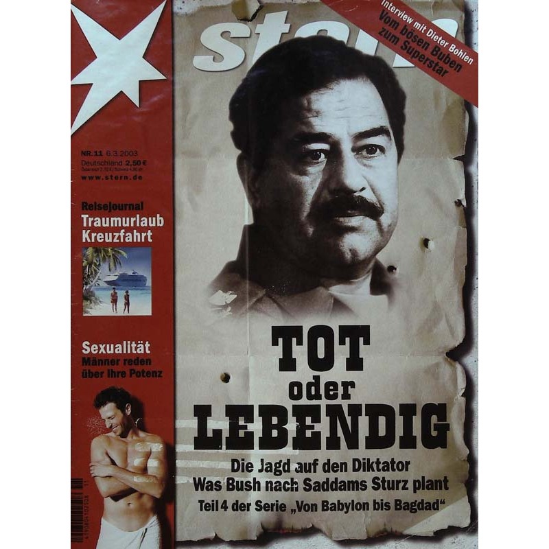 stern Heft Nr.11 / 6 März 2003 - Tot oder lebendig Magazin
