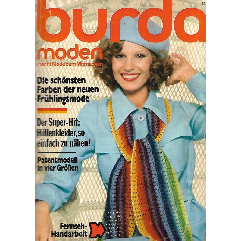 burda Moden 2/Februar 1975 - Neue Frühlingsmode Zeitschrift