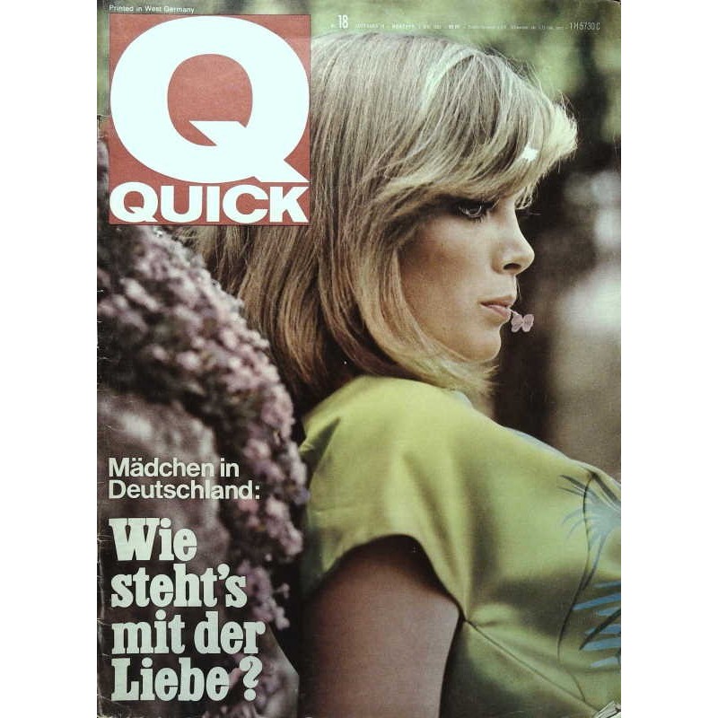 Quick Heft Nr.18 / 2 Mai 1965 - Mädchen in Deutschland Zeitschrift