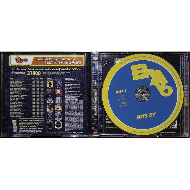 Bravo Hits 57 / 2 CDs - Mika, Monrose, Silbermond... Musik