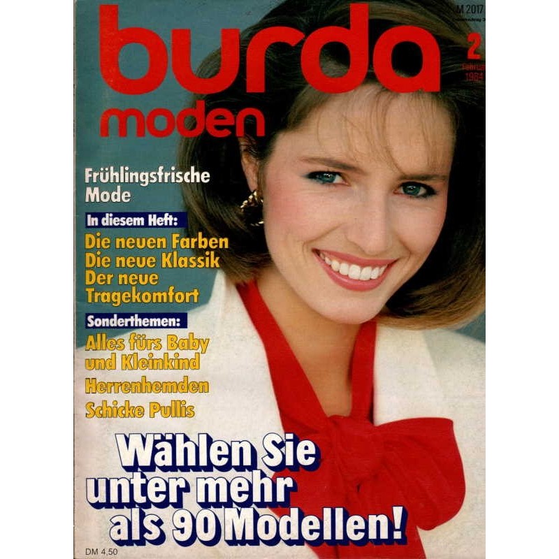 burda Moden 2/Februar 1984 - Frühlingsfrische Mode Zeitschrift