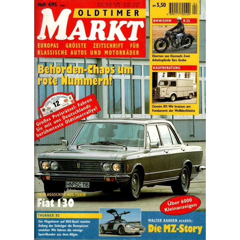 Oldtimer Markt Heft 12/Dezember 1994 - Ferrari 330 Zeitschrift