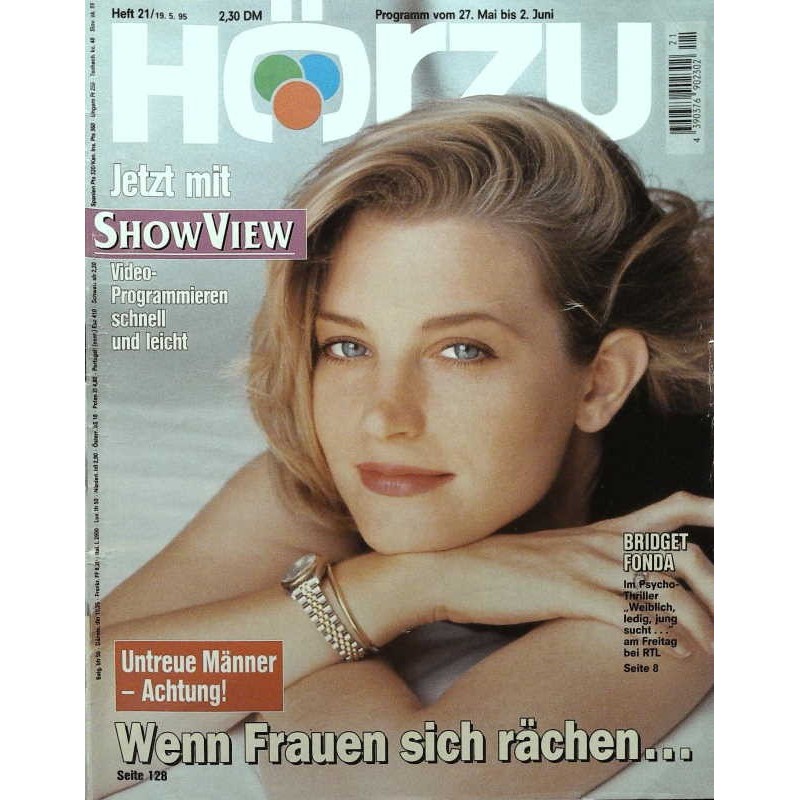 HÖRZU 21 / 27 Mai bis 2 Juni 1995 - Bridget Fonda Zeitschrift