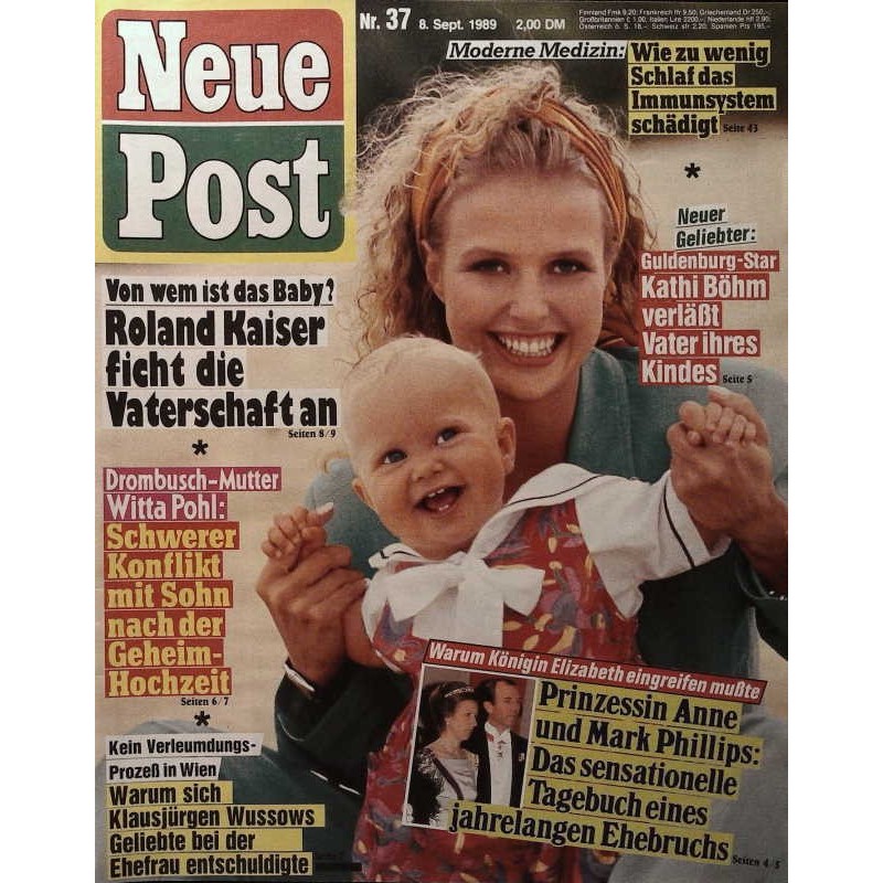 Neue Post Nr.37 / 8 September 1989 - Kathi Böhm Zeitschrift