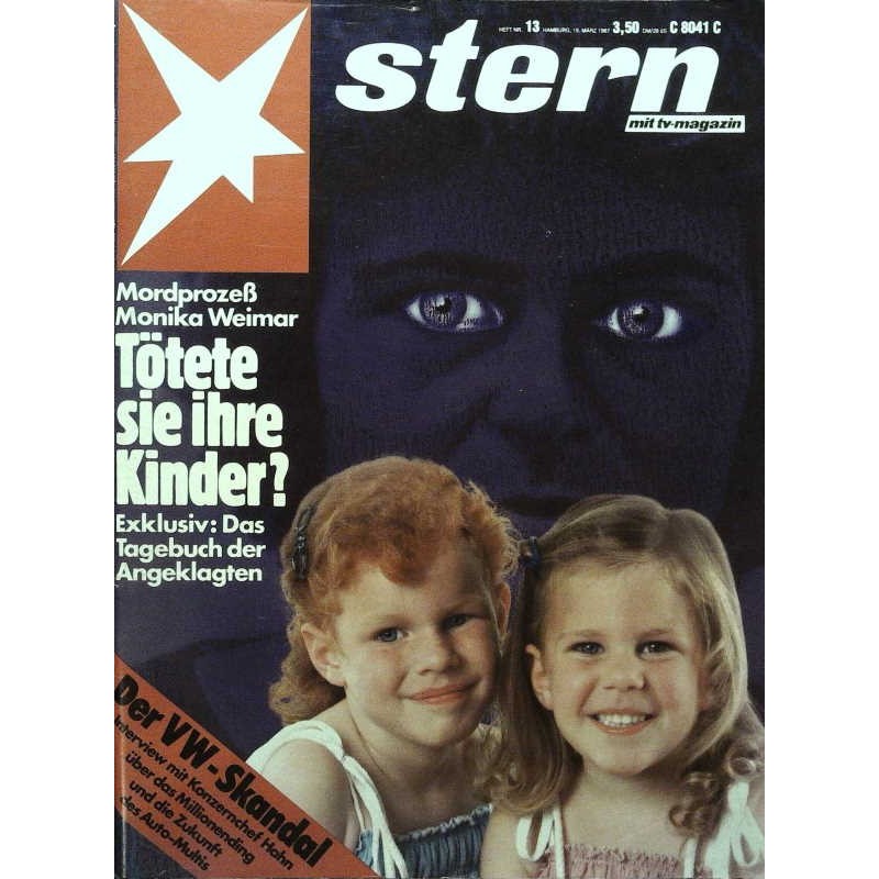 stern Heft Nr.12 / 19 März 1987 - Mordprozeß Monika Weimar Magazin