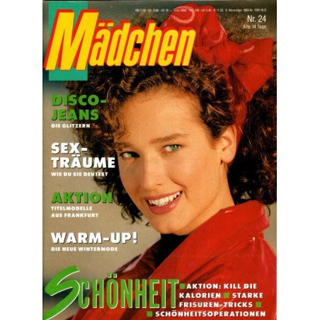 Mädchen Nr.24 / 8 November 1989 - Schönheit Zeitschrift
