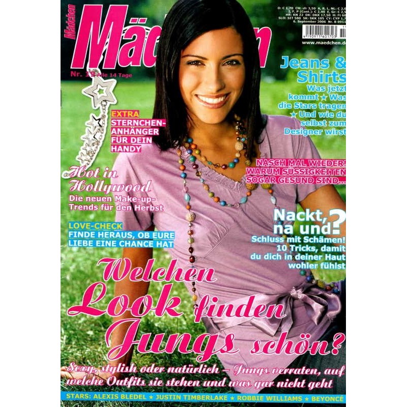 Mädchen Nr.19 / 6 September 2006 - Looks und Jungs Zeitschrift